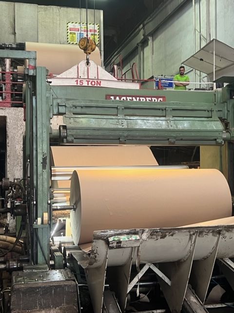 Voith Fluting, Test Liner Twin-wire Paper machine incl. waste stock ...