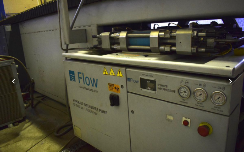 Flow waterjet cutting