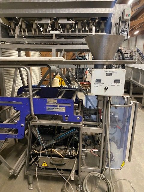 Intralox 3-channel stainless steel belt for bagging or tray packing