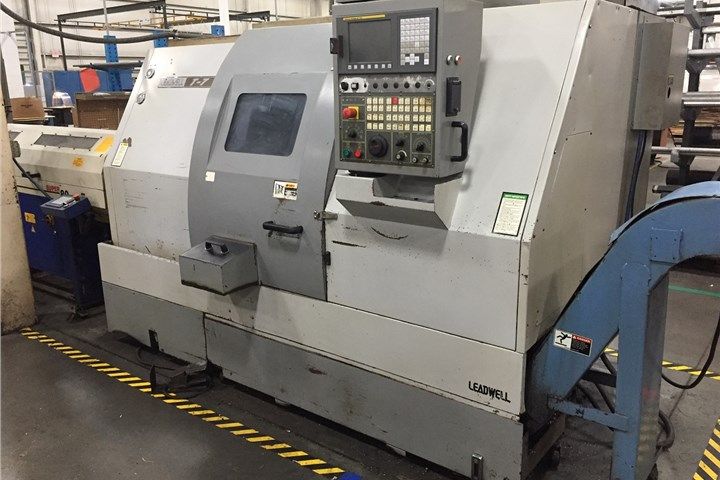 Leadwell Fanuc 0iT CNC Control 4500 RPM T-7 2-Axis Slant Bed