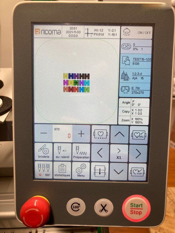 Ricoma RCM 1501 TC8S single head