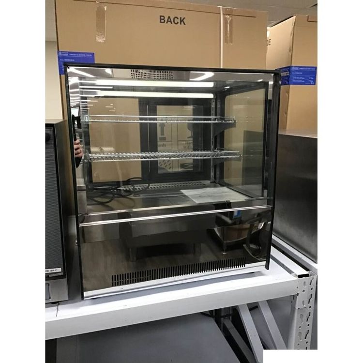 Counter Top Square Glass Cold Food Display