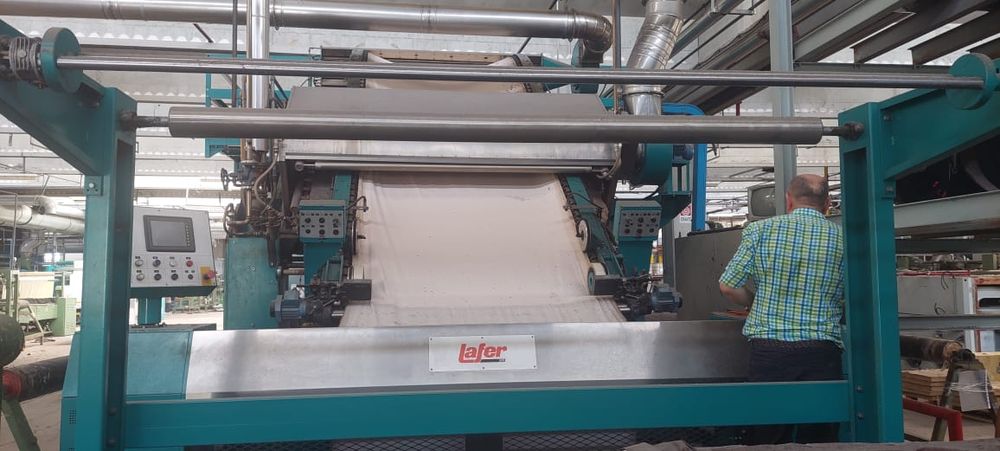 Lafer 200 Cm tandem double drums raising and tentering machine