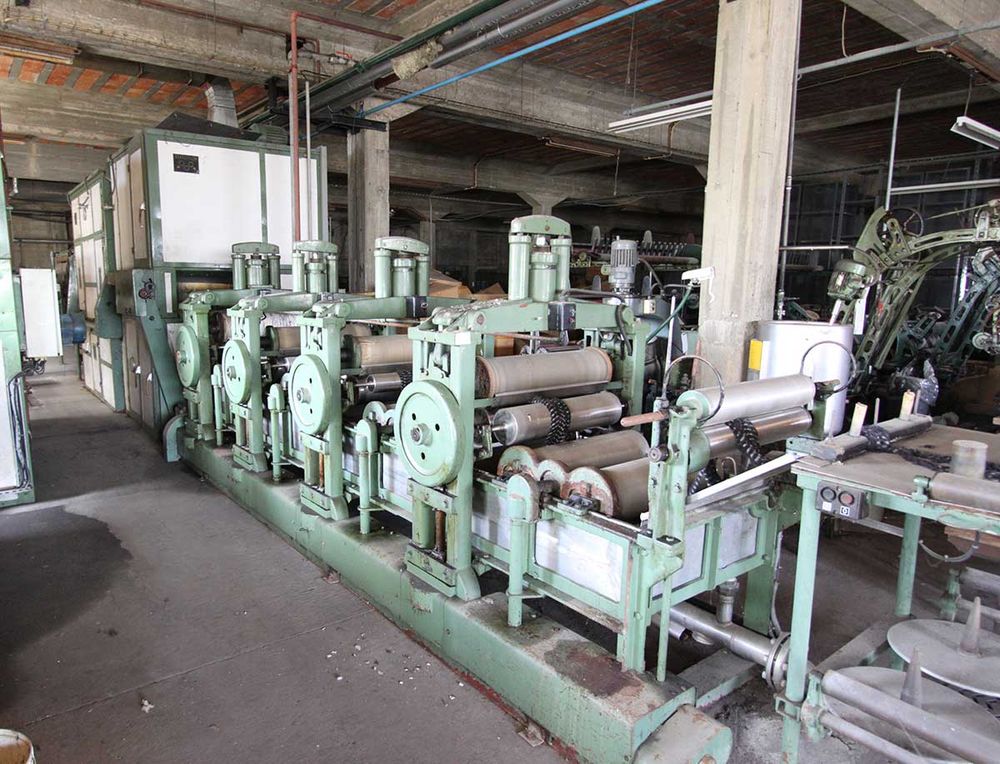 Fleissner washing and drying line