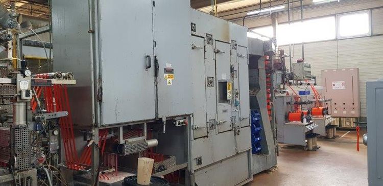 Mageba 8 ribbons dyeing machine in 400mm for ribbons and tapes gaz heated