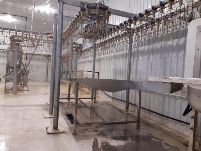 Poultry slaughter line and chilling system