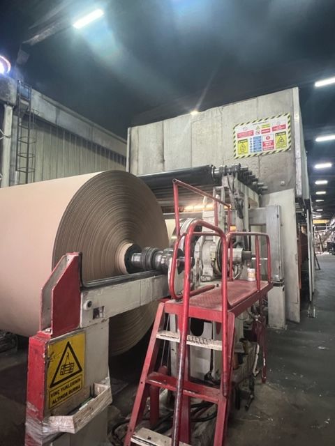 Voith Fluting, Test Liner Twin-wire Paper machine incl. waste stock ...