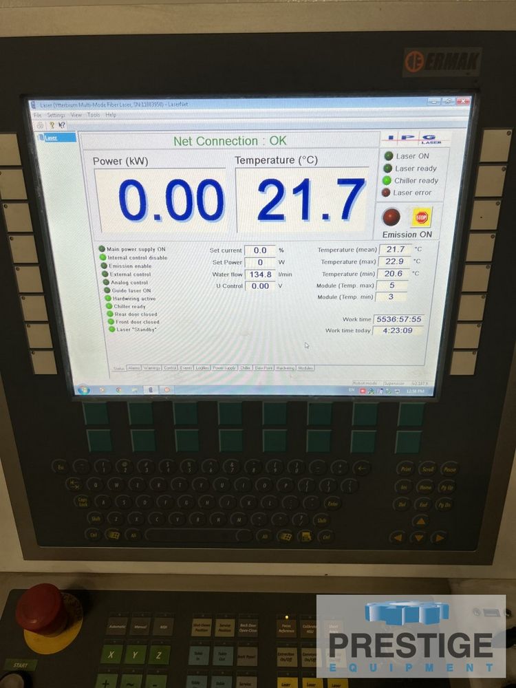 Ermaksan EFB 3000, 4 x 2 Linear Motor Beckhoff CNC Control With 15 ...