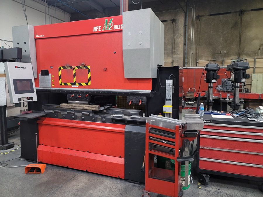 Amada HFE-M2-8025 press brake 90 U.S. Tons
