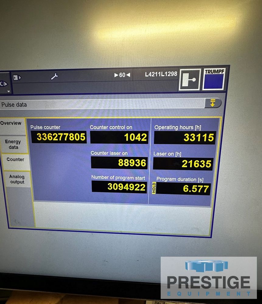 Trumpf L3030 Siemens CNC Control