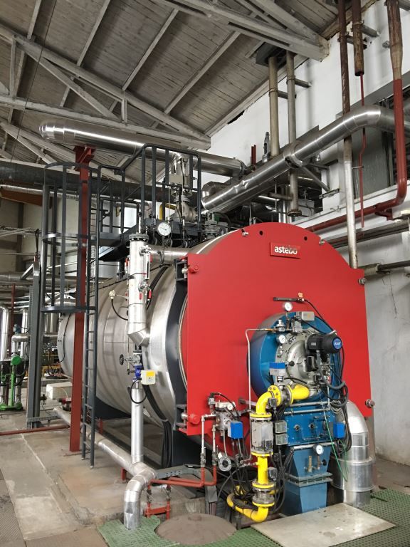 Hoval THSD-I 8000, Steam boiler plant 8 t steam/h (5216 kW)