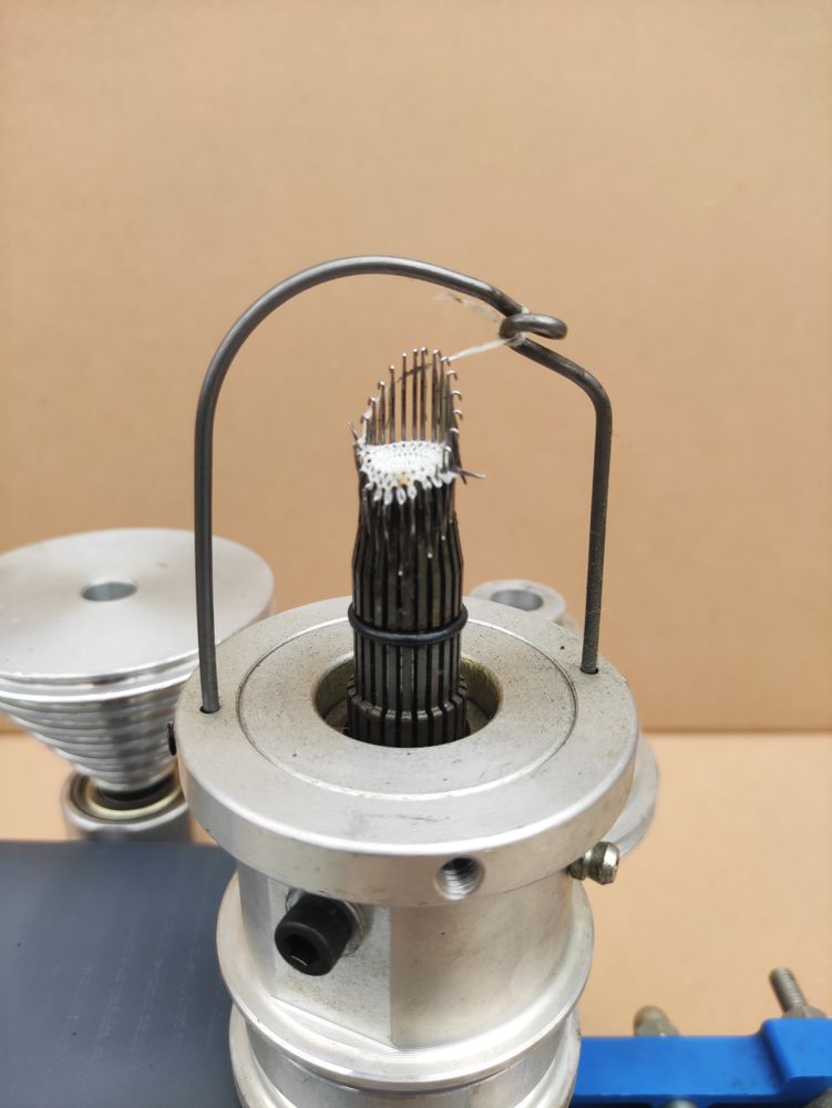 15 J & S Semiautomatic Needle machines for production of knitted cords ...