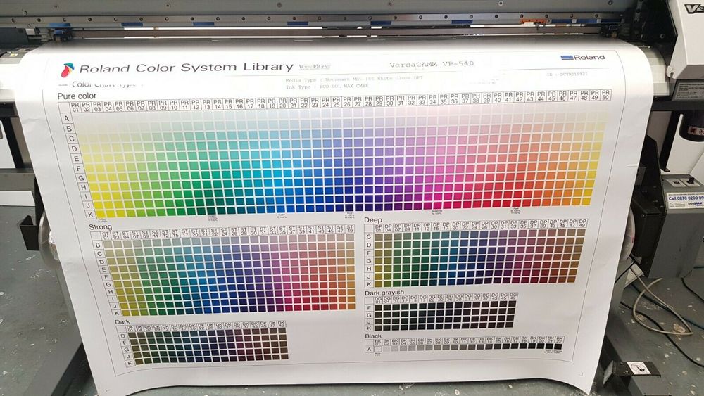 Roland VP540 eco solvent wide format printer