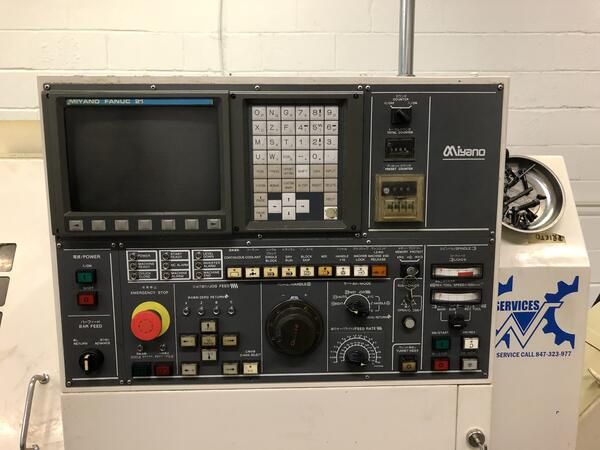 Miyano Fanuc 21 CNC Control 5000 RPM BND-42S5 2 Axis