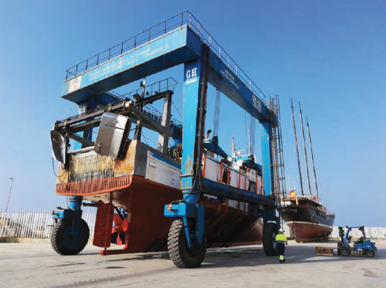 GH Marine Travelift 100 ton capacity