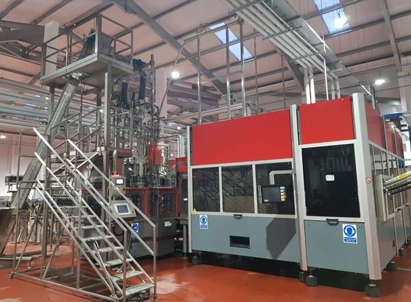 Sacmi SR12, PET blow moulding & bottle filling line