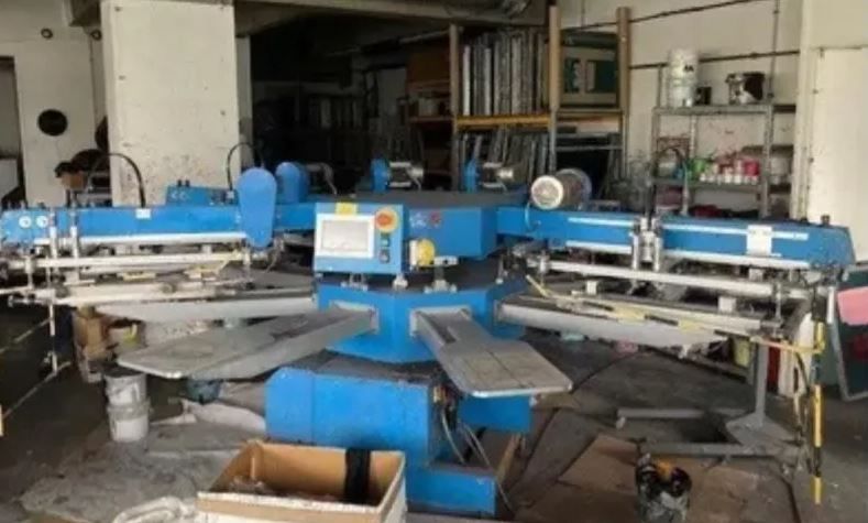 6-color screen printing automatic carousel