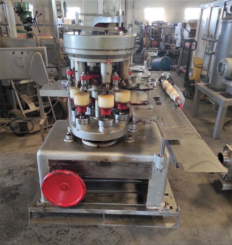 AUTOMATIC CAN SEAMER TALLERES GUTIÉRREZ ALFARO WITH 6 SEAMING HEADS 65mm