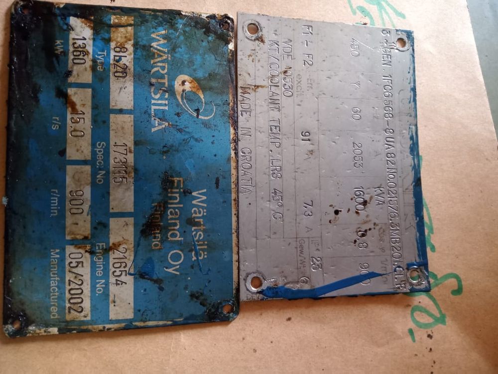 3 Wartsila WARTSILA 8L20