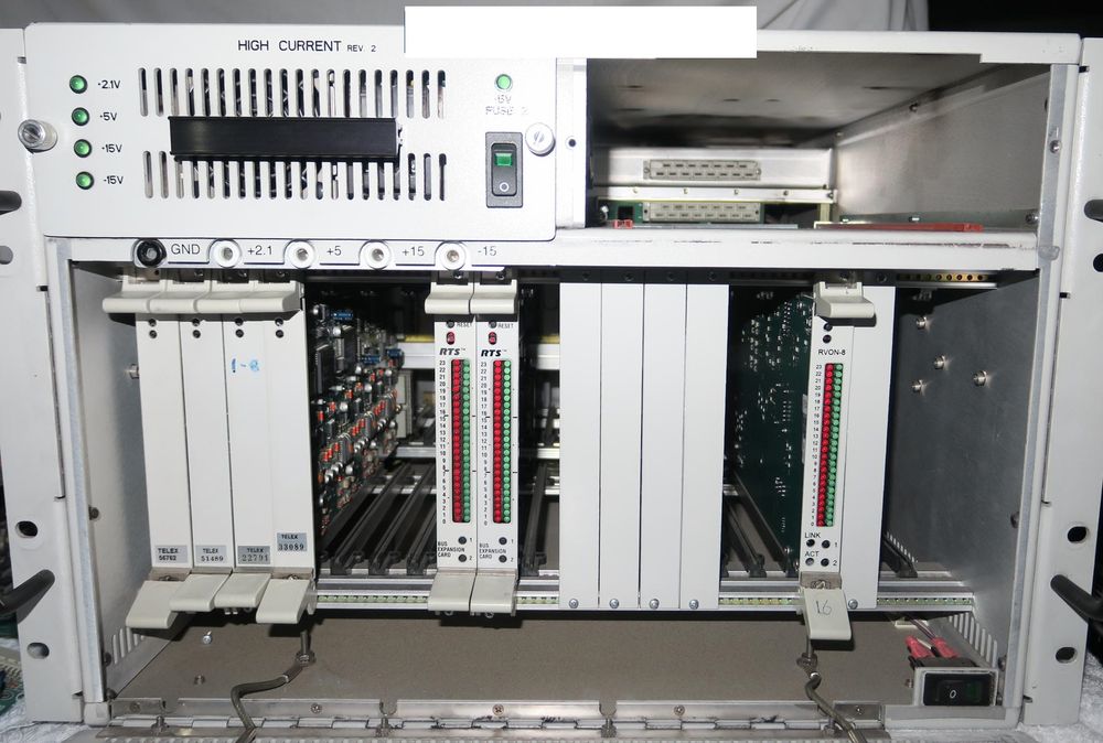 RTS Telex adam intercom talkback mainframe