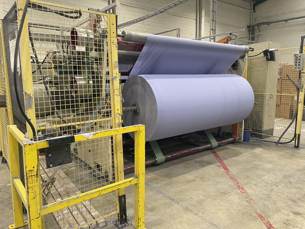 UC 2800 mm Industrial Rewinder type S45 & Perini log saw of year 2005 ...