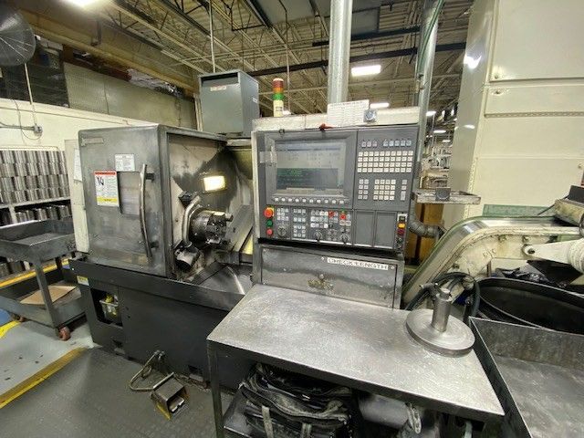 Okuma OSP-P300L-R CNC CONTROL 3000 RPM GENOS L400 CNC UNIVERSAL LATHE 2 ...