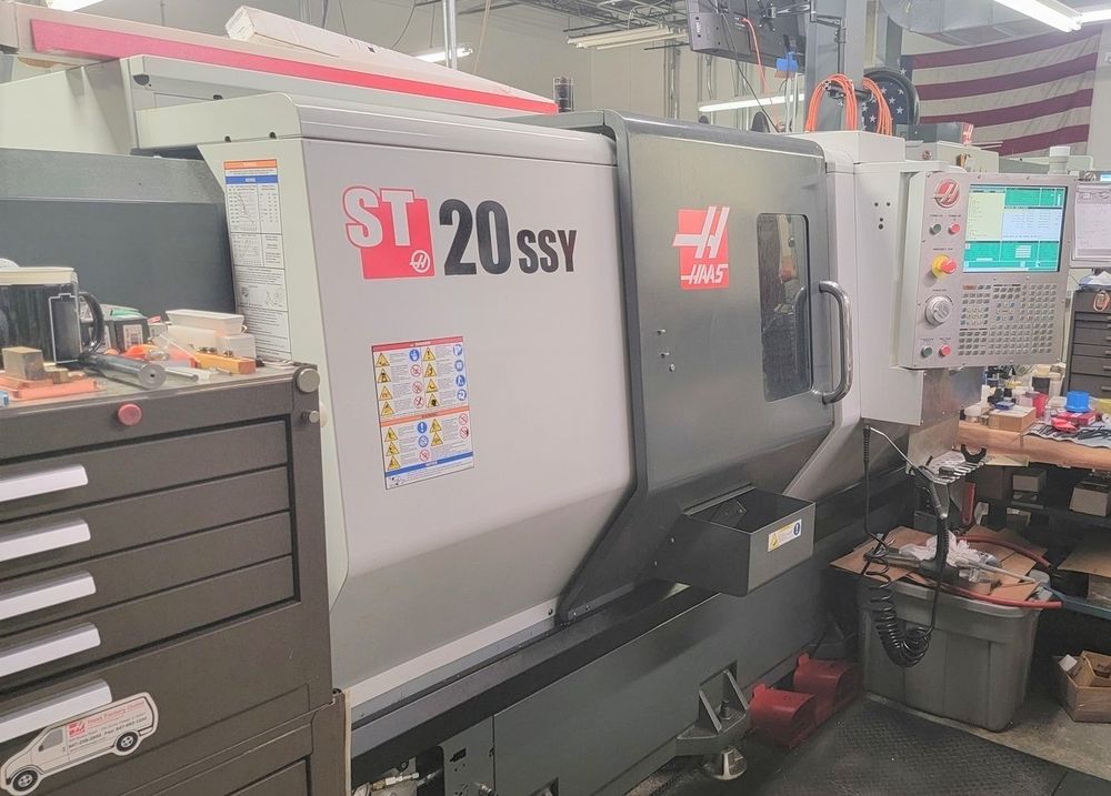 Haas CNC Control 4,000 RPM ST-20SSY 2 Axis