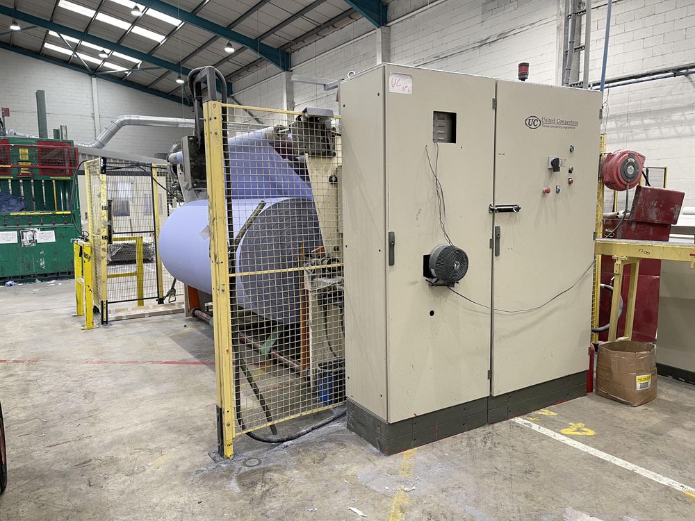 UC 2800 mm Industrial Rewinder type S45 & Perini log saw of year 2005 ...