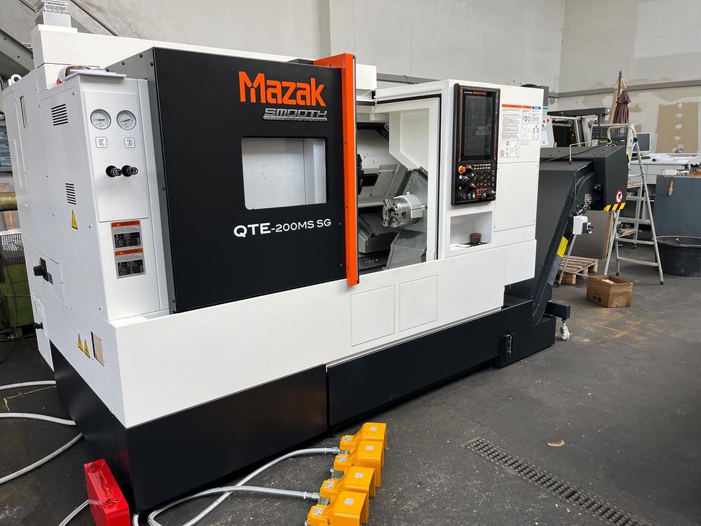 Mazak Mazatrol Smooth EZ 5.000 rpm QTE 200 MS SGCNC-Lathe 2 Axis