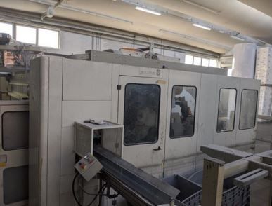 Perini 2.650 mm automatic Start-Stop rewinder 703G with industrial logsaw