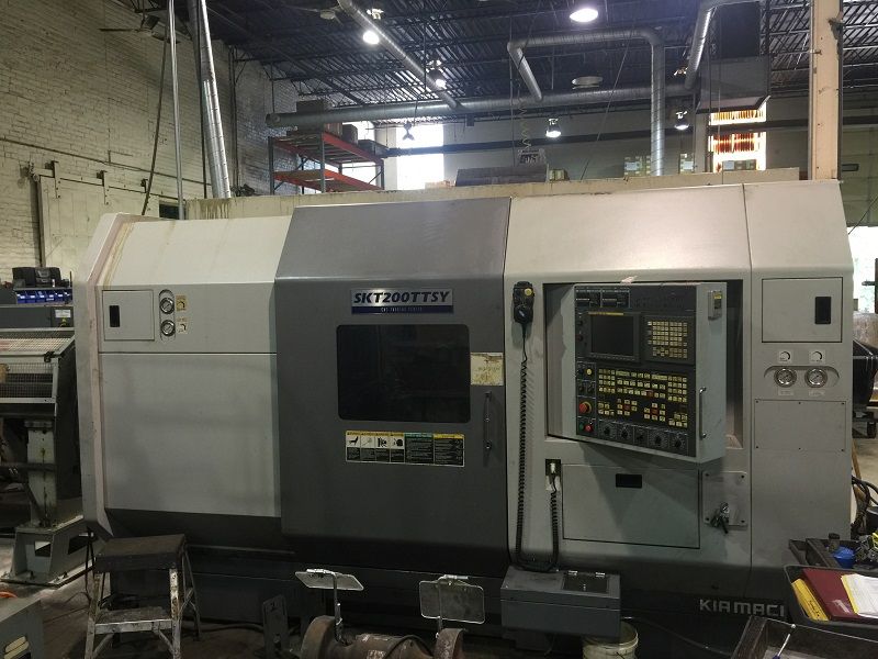 Hyundai-Kia FANUC 18i-TB CNC CONTROL 4000 RPM SKT-200TTSY 4 Axis