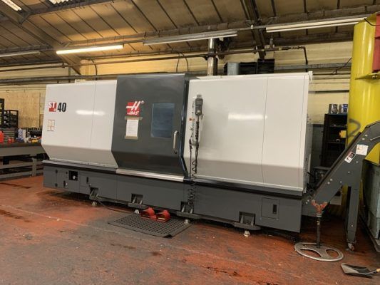 Haas CNC Control 2400 rpm ST40 CNC Lathe with Haas Control. 2 Axis