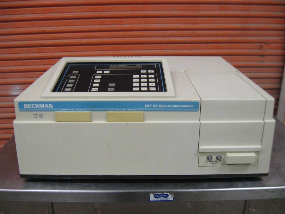 Beckman DU-62, UV/VIS Spectrophotometer