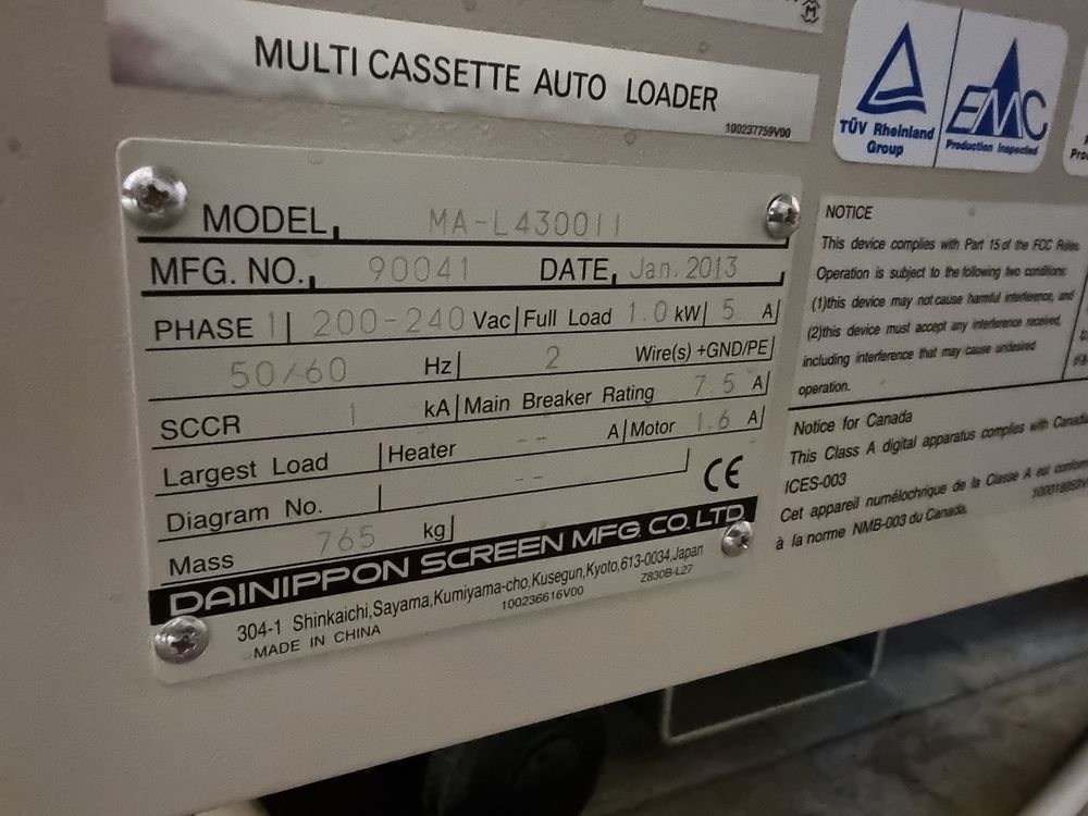 Dainippon Screen Screen 4300S +MAL