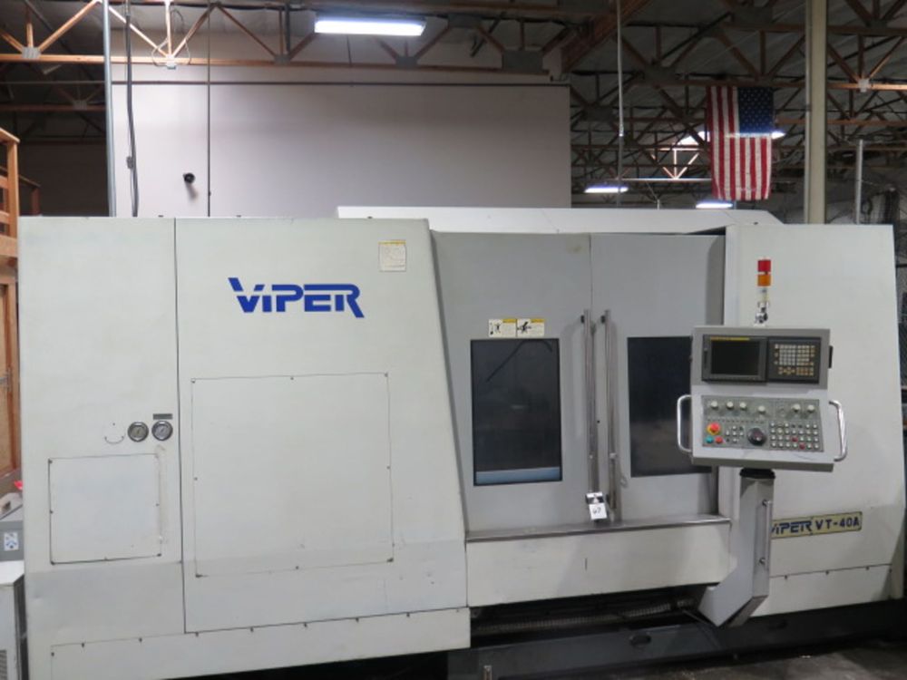 Mighty Viper Fanuc 21i-TB CNC Control 2000 RPM Viper VT-40A 2 Axis