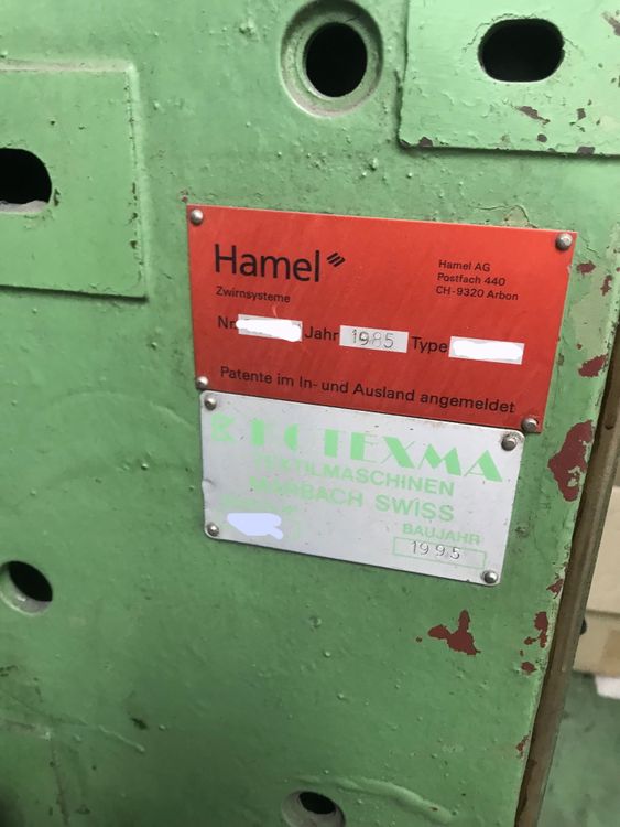 Hamel twisting machine