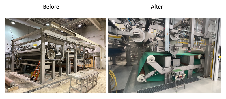 Perfojet Spunlace Complete refurbished Spunlace machine 3 cylinders