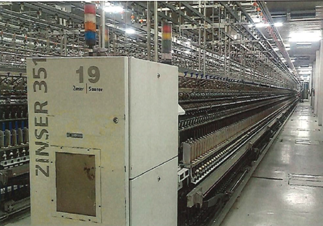 4 Schlafhorst, Zinser RM 351, 338 V Ring frames linked with Autowinder