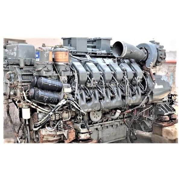 2 MTU 12V4000 MTU Diesel Motor Engine with its ZF GEARBOX