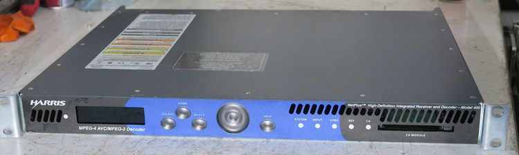 2 Harris 400 High definition HD mpeg2 and mpeg4 satellite receiver and ...