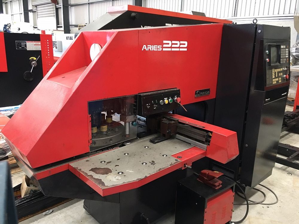 Amada Aries 222 Turret Punch Press. Max. 20 Ton