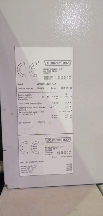 Jensen Flatwork Ironer JENROLL EXP 1200 Jensen Ironing Line