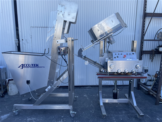Accutek Capper w/ Cap Feeder Elevator