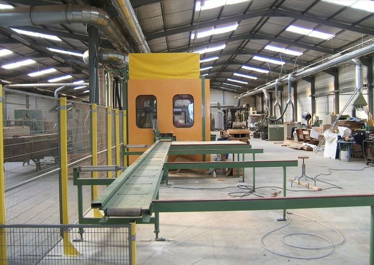 Wood frame machining center