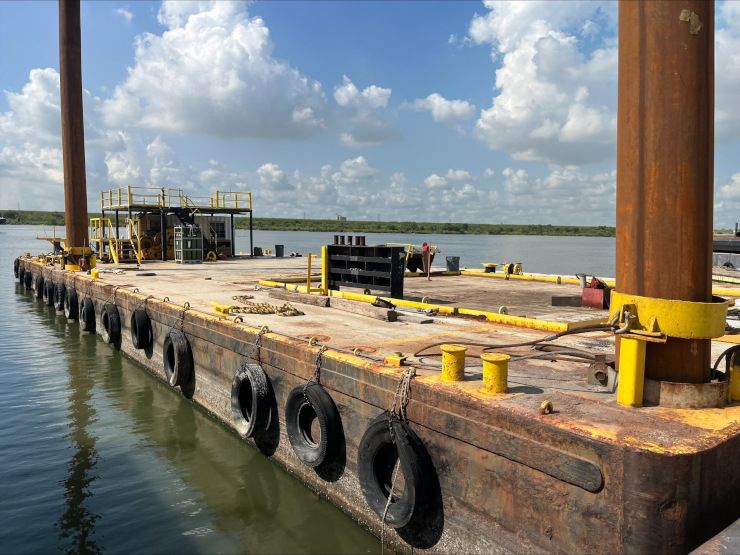 120’ x 50’ x 7’ SPUD BARGE