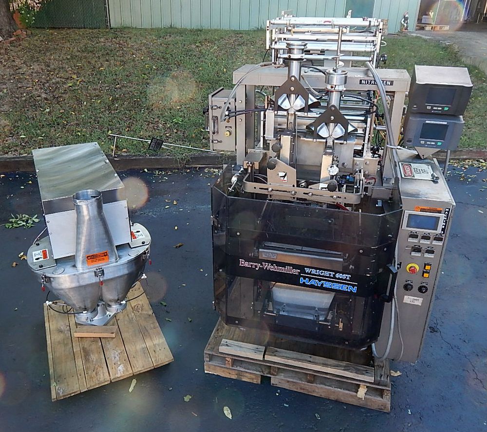 Hayssen 605, Twin tube vertical form fill and seal bagger