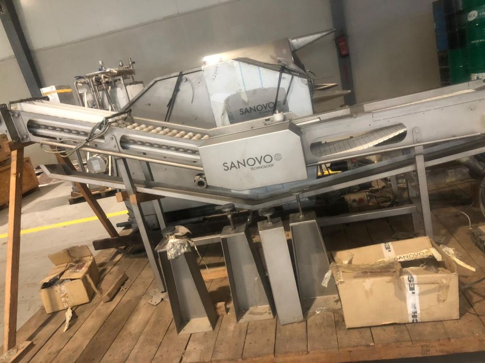Sanovo SL30/1 Semi-automatic egg loader EGG BREAKING LINE WITH STORAGE ...