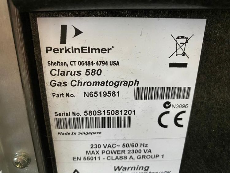 Perkin Elmer Clarus 580 GC Chromatograph with external compute