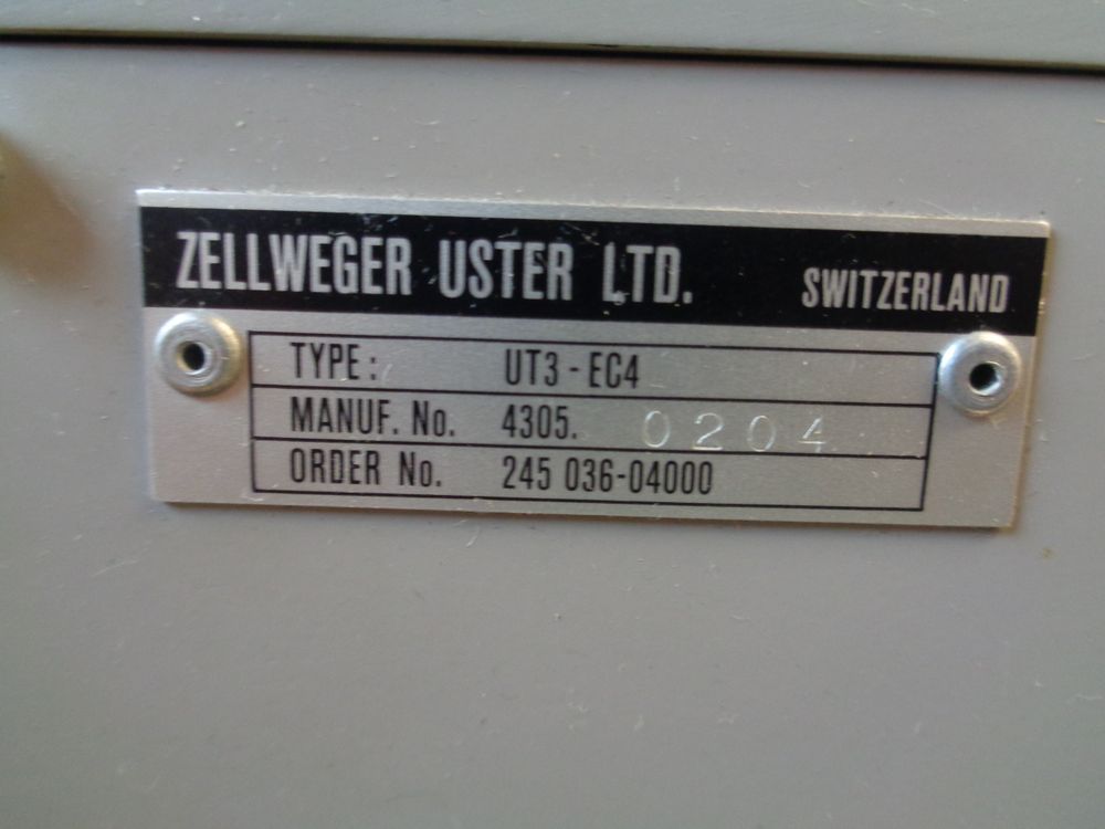 Uster UT 3-EC3 Yarn evenness tester