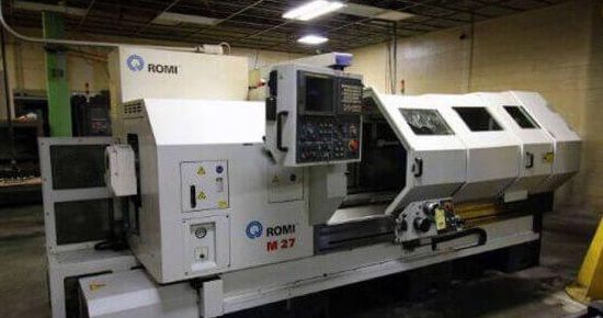 Romi Fanuc 21i-TB 1800 RPM M27 CNC Combination Teach Lathe 2 Axis